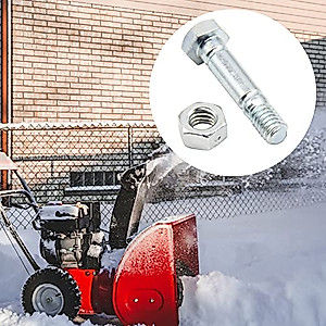 HAKATOP 4 PK 710-0890 5/16" Shear Bolts & Nuts for MTD Cub Cadet Troy-Bilt 710-0890 710-0890A 910-0890A Snow Blower Shear Pins