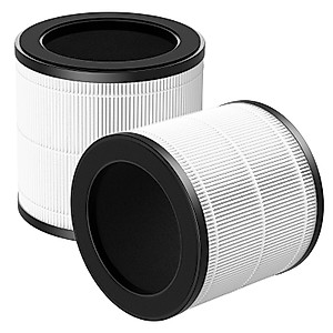 HAPF360 Type J Replacement Filter Compatible with Holmes True HEPA 360 Air Purifier HAP360W and Bionaire True HEPA 360° Air Puri-fier, 2 Pack