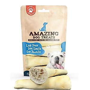 Amazing Dog Treats - 6 Inch Cow Tail Dog Chew- Thick - (10 Pcs/Pack) - Premium Quality - Sourced from Grass Fed Cattle - Long Lasting Dog Chew- Rawhide Alternative