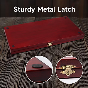 GSE Games & Sports Expert 4-Player Mancala Board Game with Multi-Color Glass Stones, Folding Wooden 4-Way Mancala Family Travel Strategy Games Set for Kids & Adults (Mahogany)