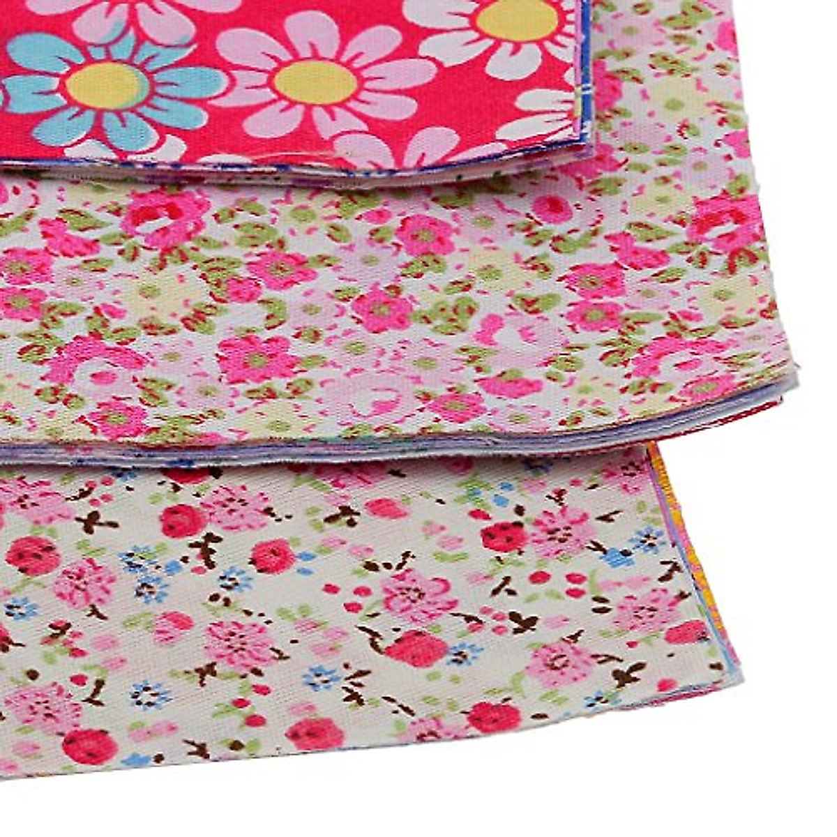 LoveinDIY 30pcs Assorted Floral Print Cotton Fabric for Dolls Bag Sewing Craft 30x20cm