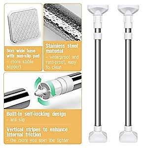 Feeloco Undermount Sink Brackets, 2 Pack Adjustable Sink Support Legs - Sink Support Frame Suitable for Kitchen and Bathroom Sink - (19.6-31.5 in (50-80 cm))