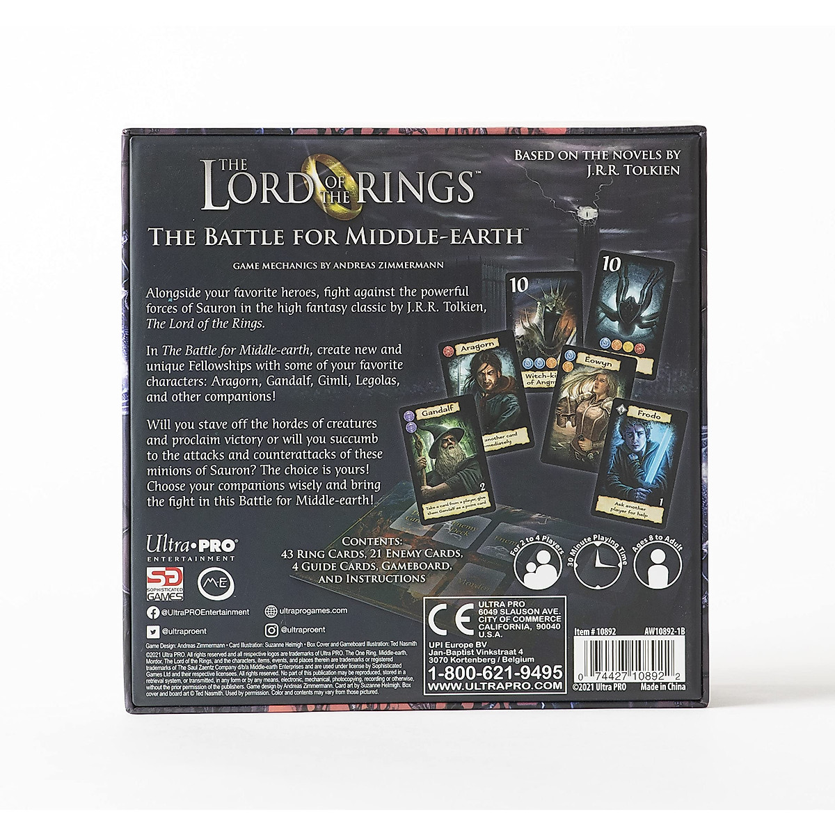 Lord of The Rings Card Game: Battle for Middle Earth - Build Your Fellowship and Defeat Your Enemies, Based on Novels by J.R.R. Tolkien
