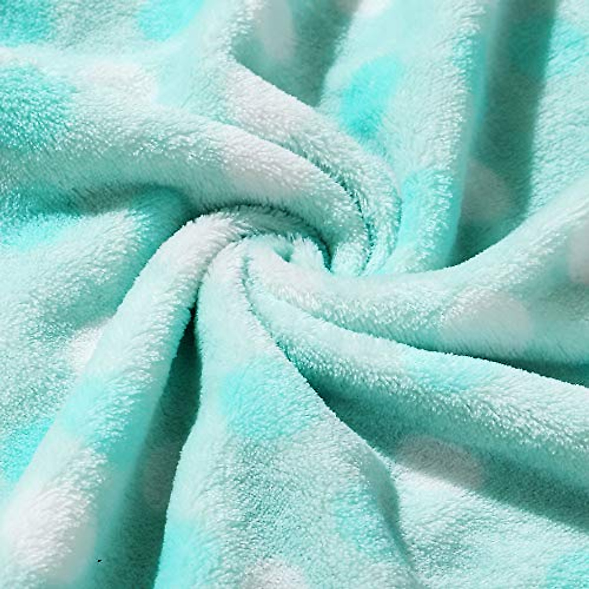 CREVENT 30"X40" Lightweight Fuzzy Fluffy Warm Plush Baby Blanket for Infant Toddler Newborn Unisex Crib Cot Stroller - Green Rainbow Unisex