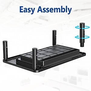Zimilar Monitor Stand Riser with Drawer - 3 Height Adjustable Monitor Stand with Unique Star Mesh, Metal Monitor Riser for Computer Laptop Notebook Printer
