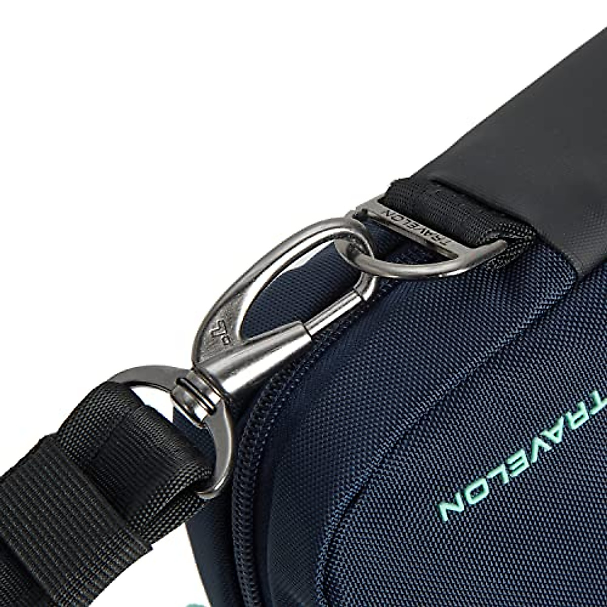 Travelon Greenlander Sustainable Anti-Theft Small Crossbody, Galaxy Blue, 7.5" W x 10.5" H x 2.75" D