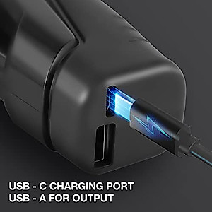 POSENPRO Cordless Electric Screwdriver, 4V Rechargeable Power Screwdriver with 15 Pcs Accessories, Screw Gun with Halo LED Light, Touch F/R Button, USB Cable, Carrying Bag & Accessory Box