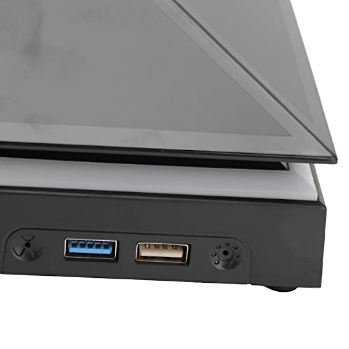 Console Cooling Fan Cooling Fan 3 Wind Speeds Colorful Light Touch Switch with LED Light Bar 3 USB Ports for Console