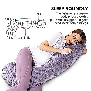 Treeking-Pregnancy Pillow,Soft and Comfortable Pregnancy Pillows for Sleeping for Side Sleeping Body Pillow, Durable and Stretchy Maternity Pillow Suitable for Head, Neck and Abdominal Support