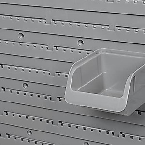 Star20XX Durhand 44pcs Wall Mounted Pegboard Tool Organizer Rack Kit With Various Sized Storage Bins, Pegboard, & Hooks, Orange