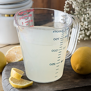 Carlisle FoodService Products 4314307 Commercial Plastic Measuring Cup, 1 Quart, Clear