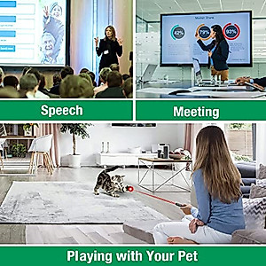 Laser Pointer for Cats Dogs, 2.4GHz Wireless Presentation Clicker for PowerPoint Presentations, PowerPoint Presentation Remote Clicker & Red Light Pet Cat Laser Toys