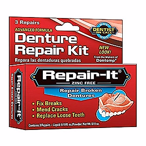 D.O.C. Repair-It Advanced Formula Denture Repair Kit 3 ea (Pack of 5)