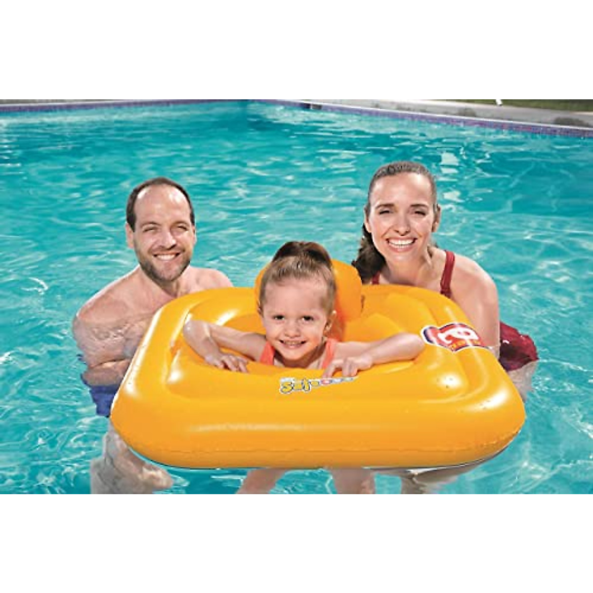 Bestway Swim Safe Swim Seat, Yellow, 1-2 Years, Square