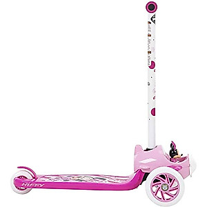 Huffy Disney Minnie Mouse Toddler Scooter, Ideal for Ages 3+, 3 Wheels, Wide Pink Deck with Minnie Mouse Graphics, Easy-Balance Scooter, Durable, Safe and Comfortable