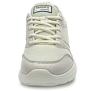 TSIODFO Walking Shoes for Women Sneakers Mesh Breathable Comfort Gym Workout Running Tennis Walk Jogging Shoe Beige Size 6