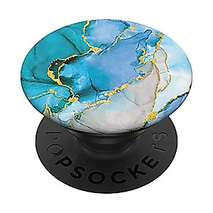 Abstract Green Ink Illustration Pattern Phone Popper PopSockets Swappable PopGrip