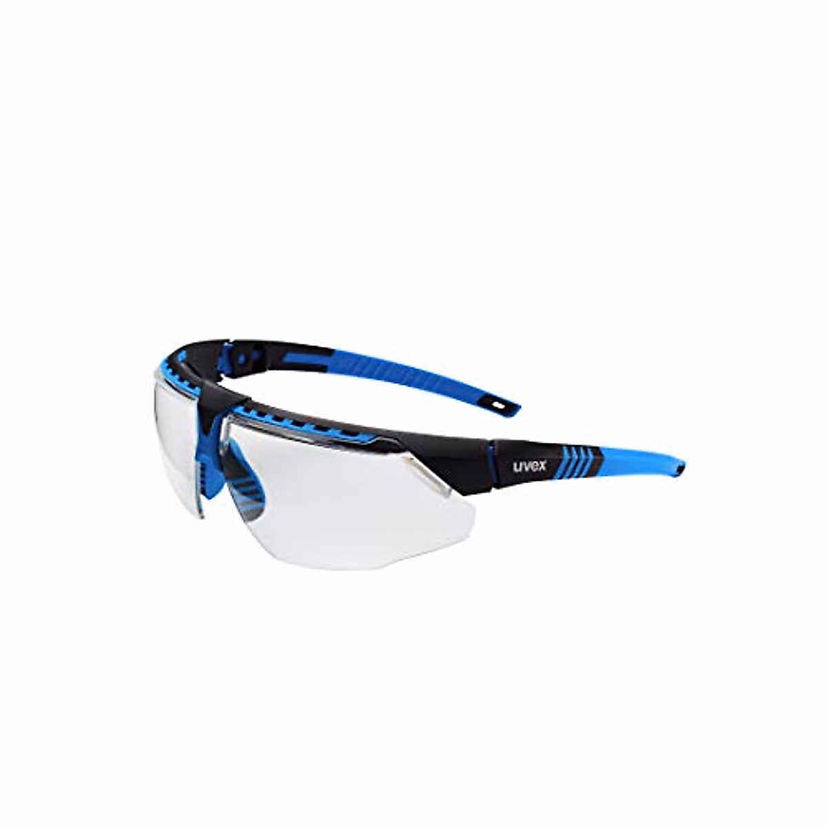 UVEX by Honeywell Avatar Safety Glasses, Blue Frame with Clear Lens & HydroShield Anti-Fog Coating (S2870HS)
