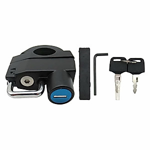 USonline911 Premium New Motorcycle Universal Helmet Lock for 25mm Engine Crankcase Crash Bar Motorbike
