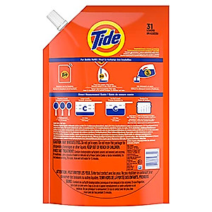 Tide Laundry Detergent Liquid Soap Pouches, High Efficiency (HE), Original Scent, 93 Total Loads (Pack of 3)