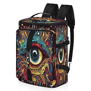 Colorful Eyes Astrology (01) Gym Duffle Bag for Traveling Sports Tote Gym Bag with Shoes Compartment Water-resistant Workout Bag Weekender Bag Backpack for Men Women