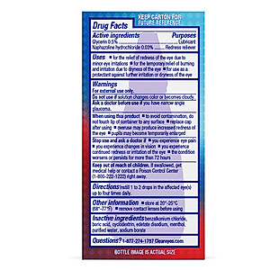 Clear Eyes Cooling Comfort Relief Eye Drops, 0.5 Fl Oz