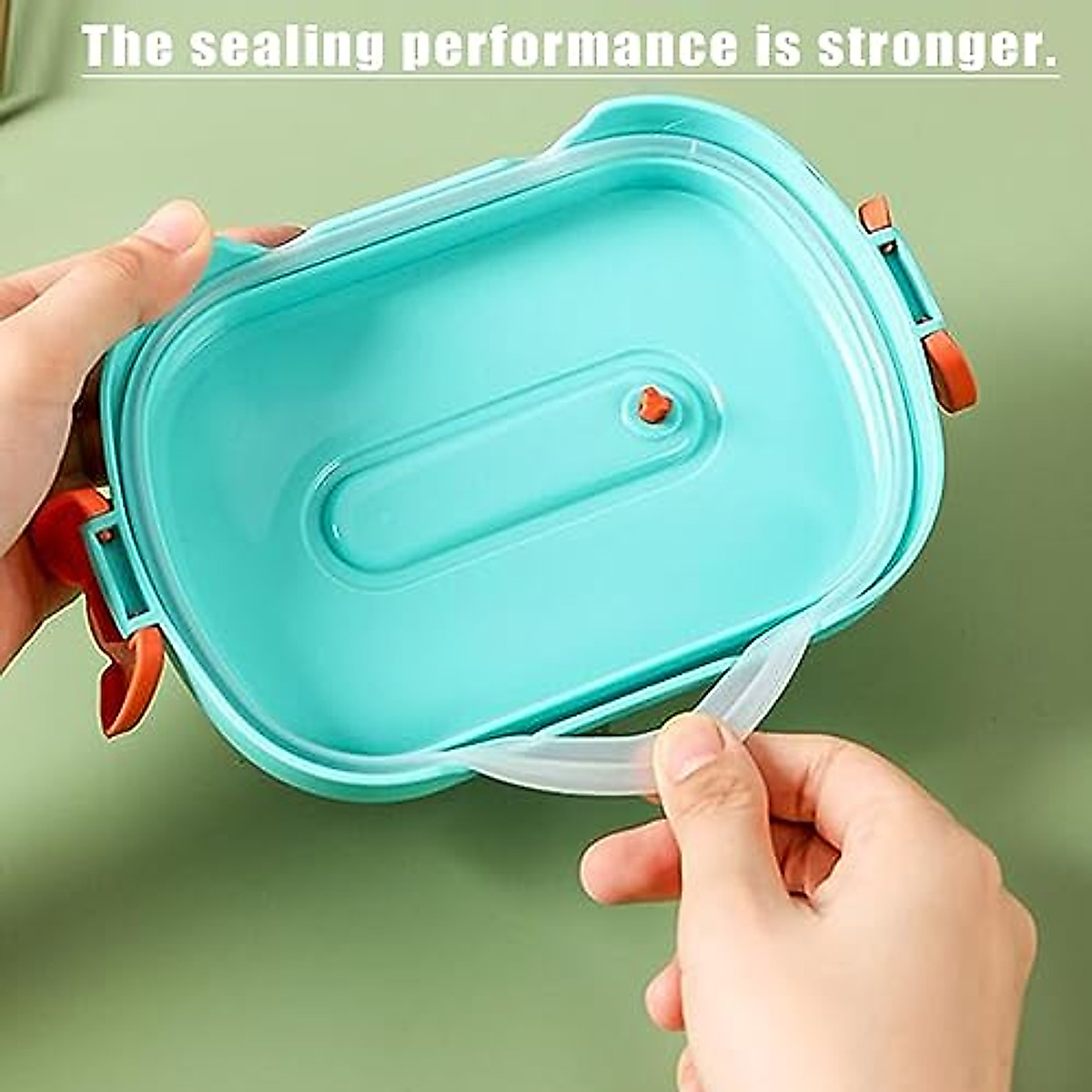 Bento Lunch Box for Kids - Food & Snack Container for Kids & Adults - Dishwasher & Microwave Safe | BPA & PVC Free | Leakproof | loncheras para niños (MIXCOLOR-A)