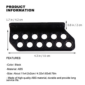 BESPORTBLE 1 Pair Wall-Mounted Arrow Bow Rack ABS 12 Arrow Wall Holder Arrow Display Hanger Archery Accessories