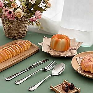 KOLEEP Dinner Forks Pack for 12, Stainless Steel 12-Piece Table Forks Set (Silver 8 Inches)