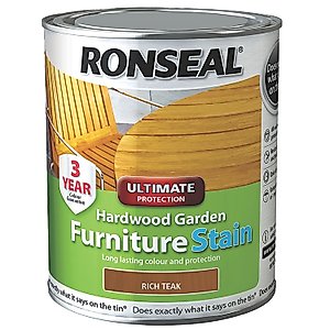 Ronseal HWFSRT50 Hardwood FurnIture Stain Rich Teak 750 ml