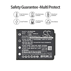 Replacement Battery for HBC Radiomatic Quadrix Keynote Patrol D Micron 4 Micron 5 Micron 6 Crane Remote Control, fits Part no BA223000 BA223030 FUB6