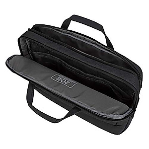 Targus Cypress Briefcase with EcoSmart for Business Traveler and School with 2-Compartments, Padded Shoulder Strap, Protective Slipcase Sleeve fits 15.6-Inch Laptop, Black (TBT926GL)