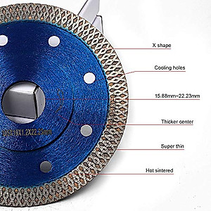 dIaPRo 4 inch Super Thin Diamond Tile Blade Porcelain Saw Blade for Cutting Porcelain Tile Granite Marbles (4inch)