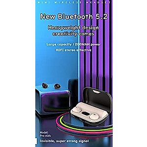 SZHTFX Invisible Earbuds Small Mini Wireless Bluetooth Earpiece Phone Discreet Earbud for Music, Home, Work