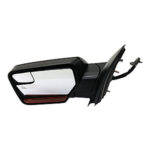 Kool Vue Driver Side Power Heated Mirror for Ford Expedition Lincoln Navigator 2012-2014 Power Fold With Signal Light, Memory & Puddle Lamp Paintable