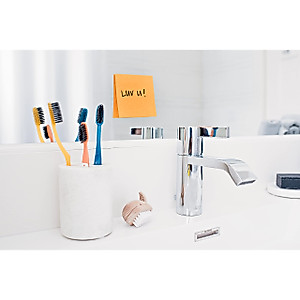 Post-it Super Sticky Notes, 4x4 in, 6 Pads, 2x the Sticking Power, Energy Boost, Bright Colors (Orange, Pink, Blue, Green), Recyclable(675-6SSAN)