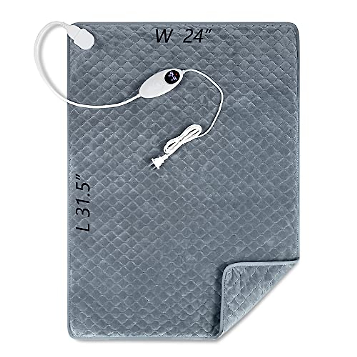 XUYU Heating Pad for Back, Neck, Shoulder, 31.5''x23.6'' Electric Heat Pad Smart Controller with Memory Function, Auto Shut Off