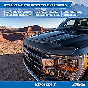 Auto Ventshade [AVS] Aeroskin II Hood Protector | 2015 - 2020 Ford F - 150 (Excludes Raptor), Low Profile - Textured Black, 1 pc. | 436096