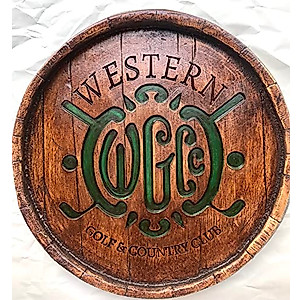 Wine Barrel Serving Tray Personalized