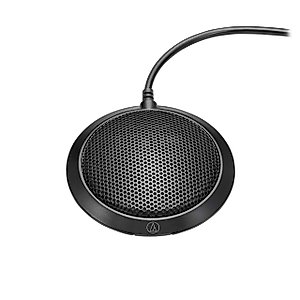 Audio-Technica ATR4697-USB Omnidirectional Condenser Boundary Microphone,Black