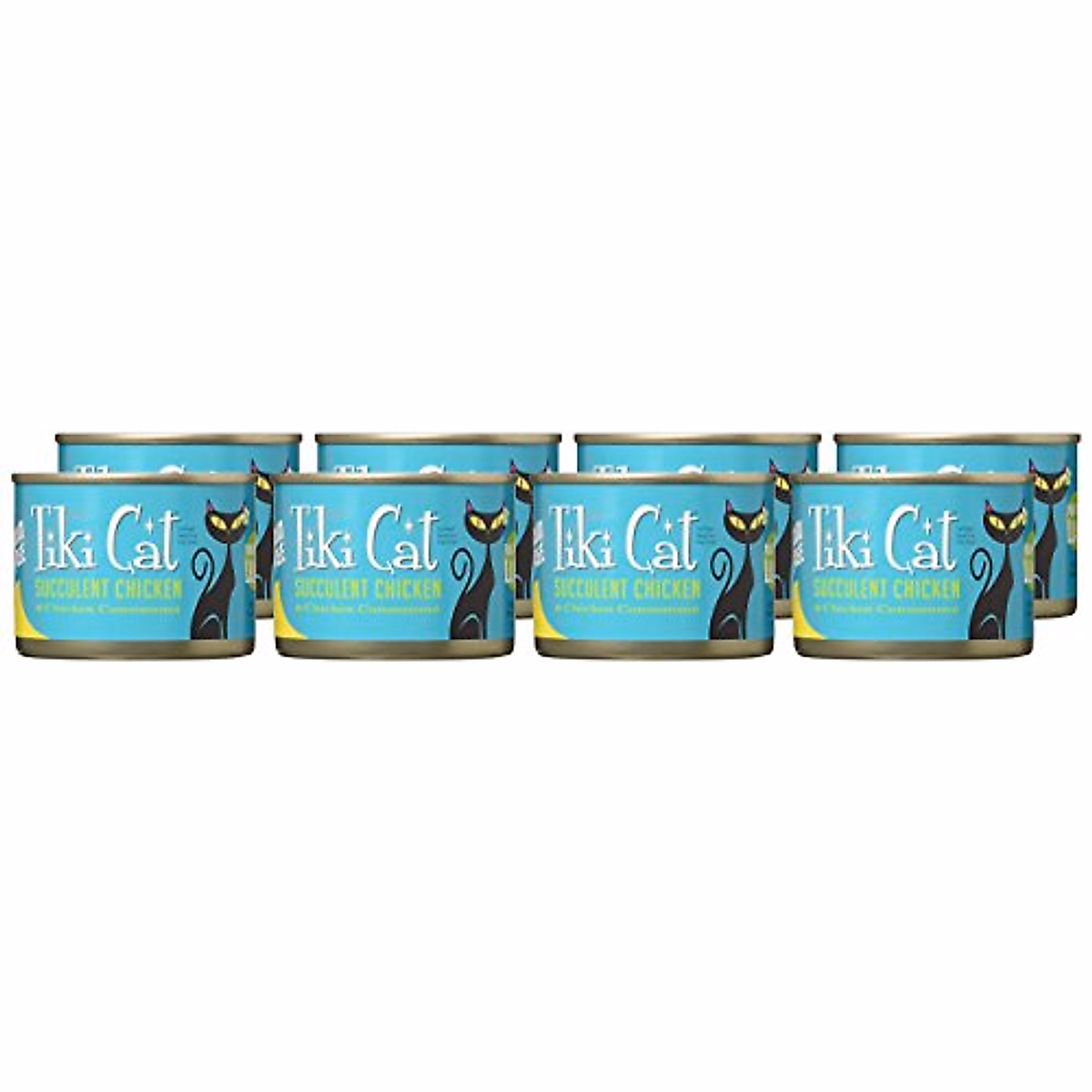 Tiki Cat Luau Grain-Free, Low-Carbohydrate Wet Food with Poultry or Fish in Consomme for Adult Cats & Kittens, 6oz, 8pk, Chicken