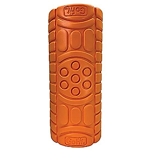 GoFit 13” Massage Go Roller - Massage Bar and Training Manual,Orange,GF-FR13-ORNG