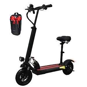 Bikydom Electric Scooter for Adult,800W 15AH Folding E Scooter Up to 28MPH & 28 Miles Travel Range,10'' Vacuum Tires Electric Scooter with Seat