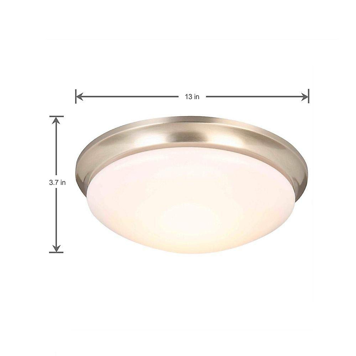 Hampton Bay 13" Brushed Nickel LED Flushmount - Model #HGV3011L-2/BN