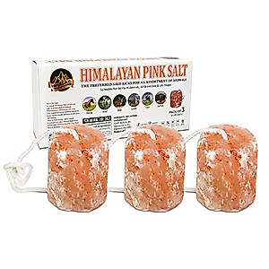 Himalaid Himalayan Salt Lick on Rope for Horses, Cattles, and Other Livestock, 6 LBS Each (3 Pack)