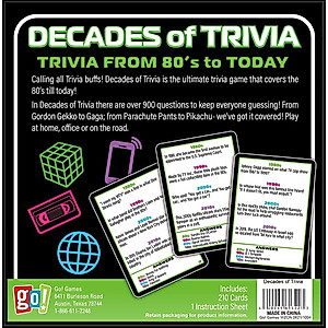 Go! Games, Decades of Trivia Game