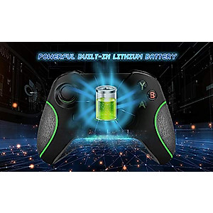 RIBOXIN 2.4G Wireless Controller for Xbox One Game Controller for Xbox one/Xbox one S/Xbox one X Wireless Controller PC Controller Pro Game Controller for Xbox and PC (with No Audio Jack)