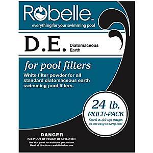 Robelle 4024 D.E./Diatomaceous Earth Powder for Swimming Pools, 24-Pound