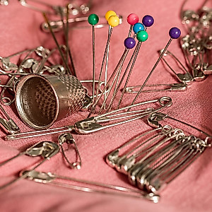 1000Pcs Safety Pins, 1.1 Inch Rust-Resistant Steel Wire Silver Sewing Pins Small Safety Pins Bulk for Clothes Crafts Home Office Use