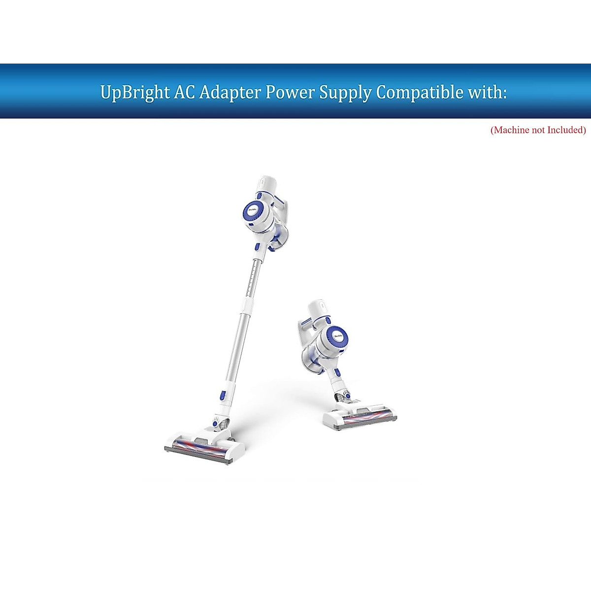 UpBright 26.5V AC/DC Adapter Compatible with GeeMo E3 E4 E 3 4 22.2V 2200mAh 2.0Ah Li-ion Battery 150W 180W Cordless Stick Vacuum Cleaner Chanzeho CZH015265055USWH 550mA Power Supply Cord Charger PSU